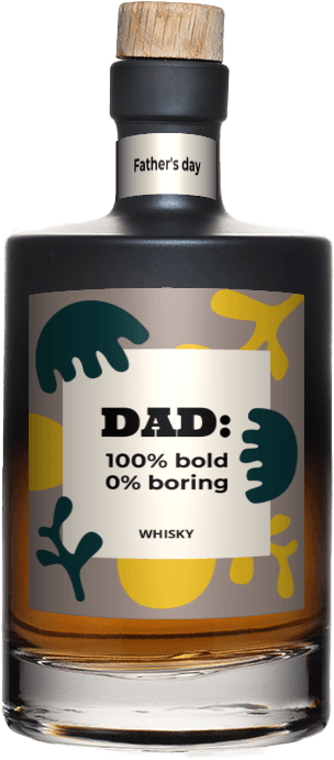 Whisky: 100% bold, 0% boring - Originales Vatertagsgeschenk