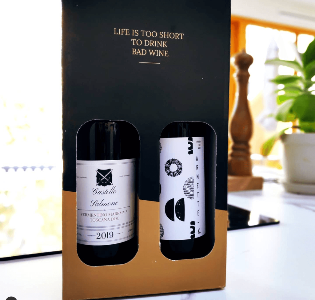 Gepersonaliseerd Wijnpakket Duo: Perfect Cadeau voor Wijnliefhebbers