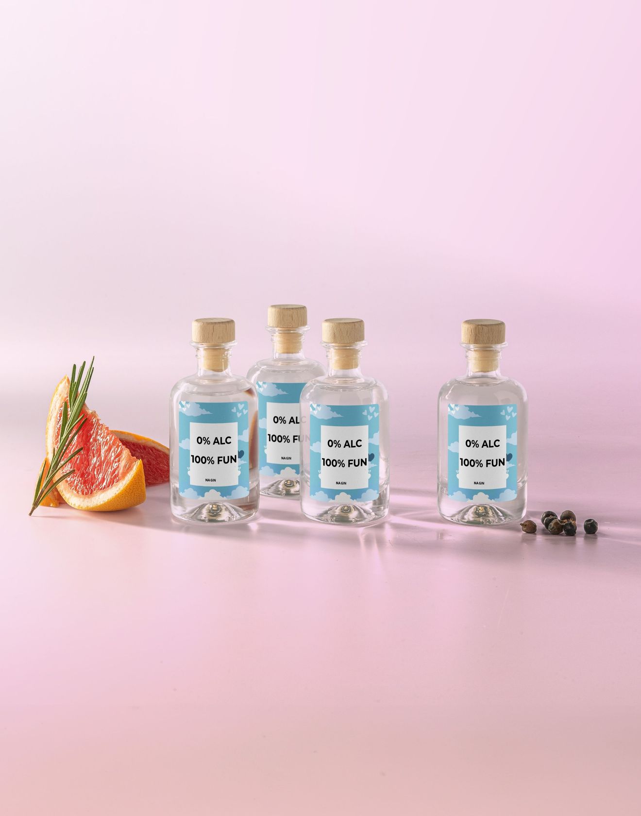 Bouteille de Gin alternative personnalisée : Mignonne et sophistiquée ...